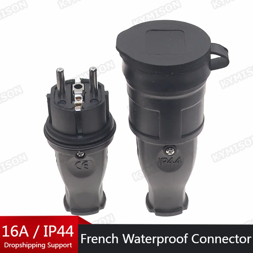 France-Waterproof-Female-Male-Connector-16A-Electrical-Plug-Socket-CE ...
