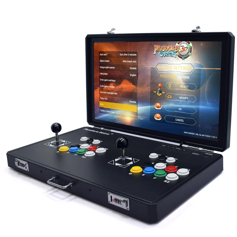 Pandora 3D WiFi Plus 23.8 Inch IPS Arcade Console 10000 Games 2 Players ...