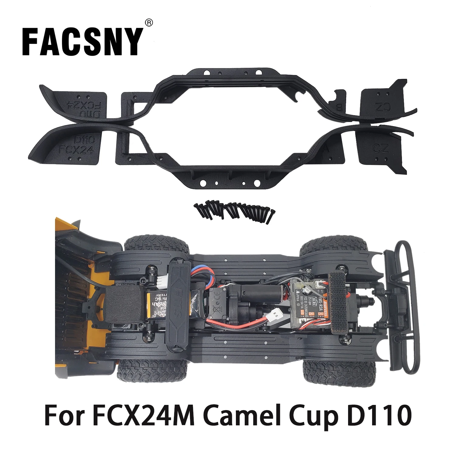 FMS FCX24M D110 Simulation impression 3D doublure de garde-boue ...
