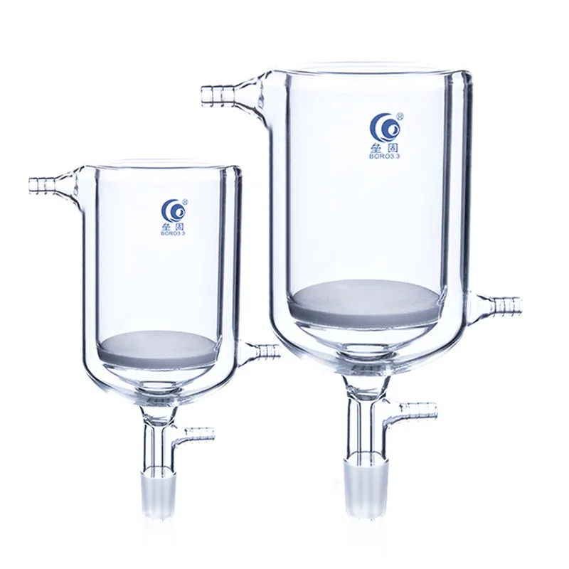 1PCS 100ml To 1000ml 24# High Borosilicate Glass Jacket Sand Core ...