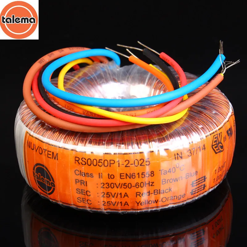 Talema-50w-dupla-6v-9v-12v-15v-18v-25v-transformador-toroidal-importado ...