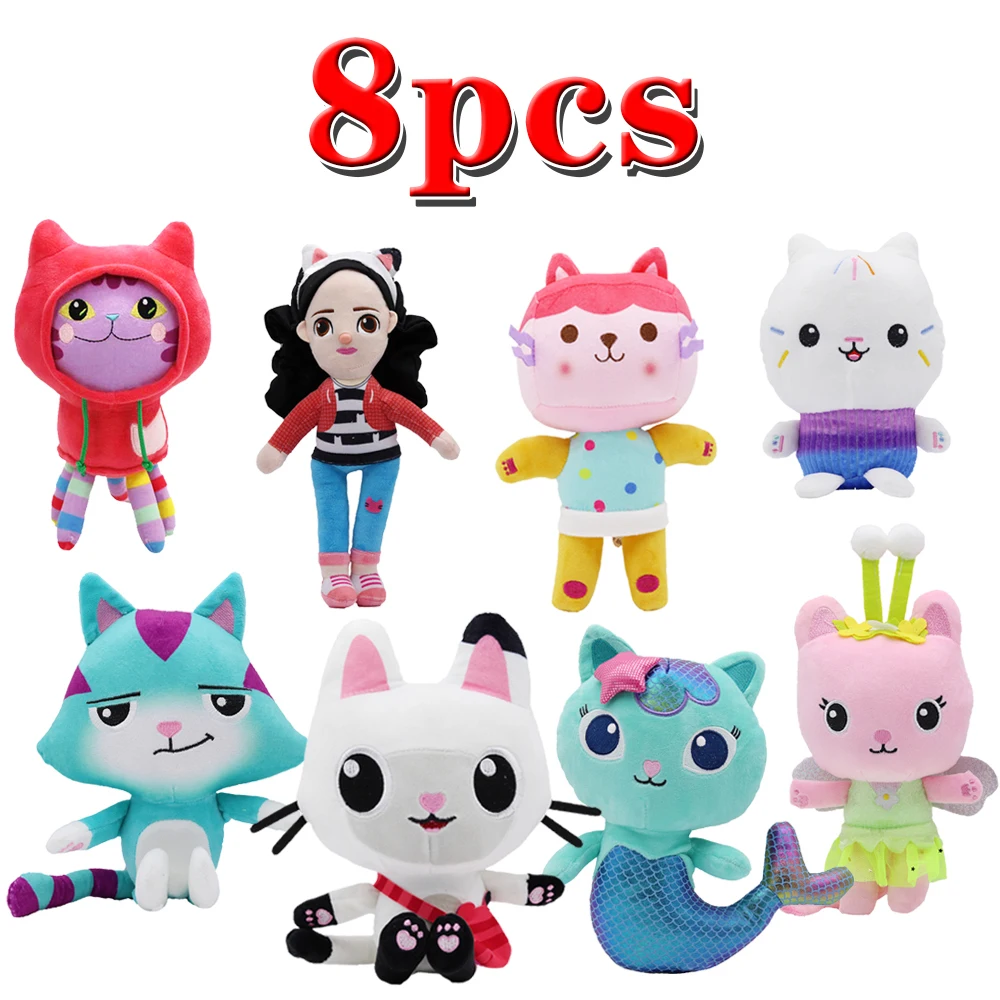 New 25cm Gabbys Dollhouse Plush Toy Mercat Cartoon Stuffed Animals ...
