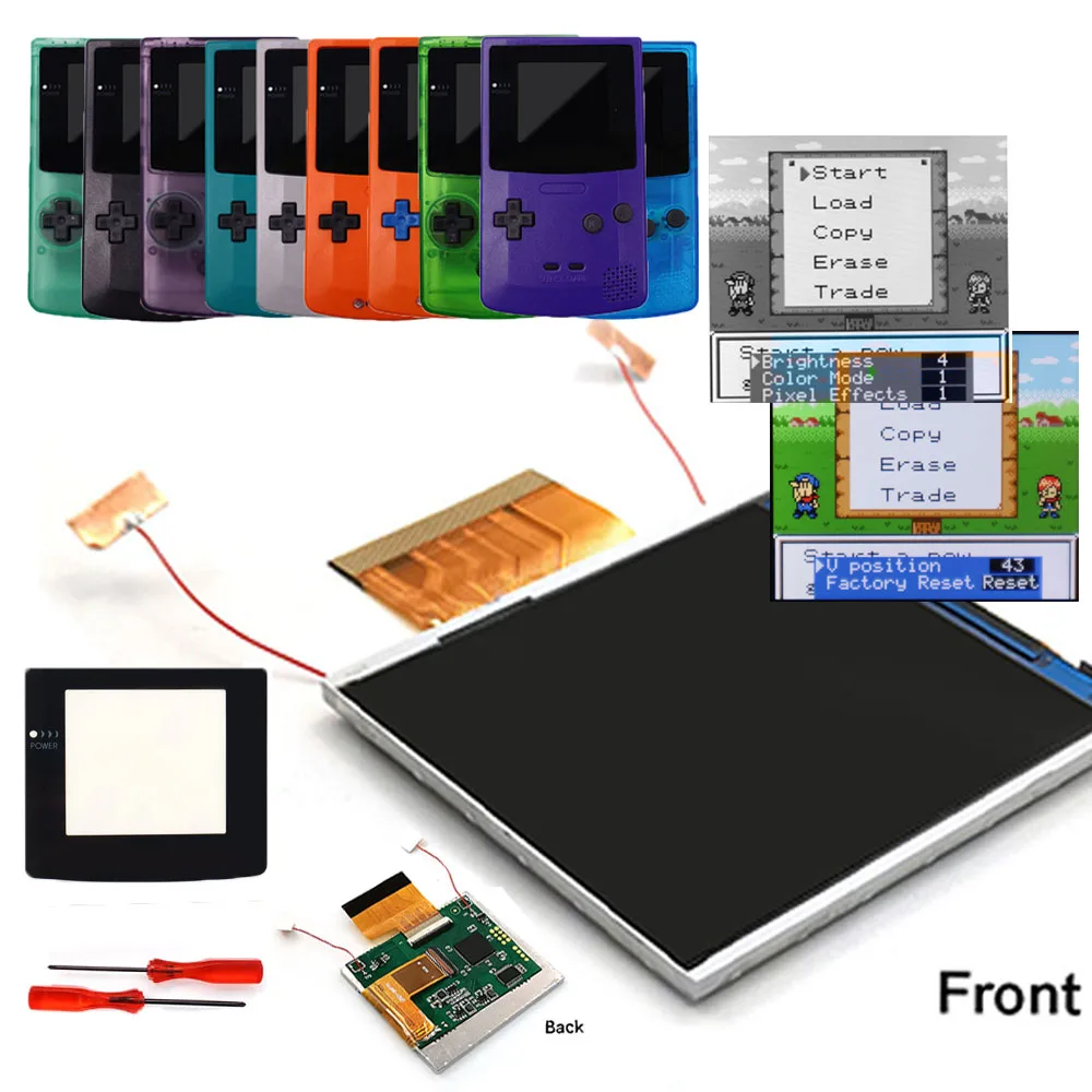 2023 Newest GBC IPS LCD Mod Kits Replacement 2.45" Easy Installation Drop In OSD Touch Control ...