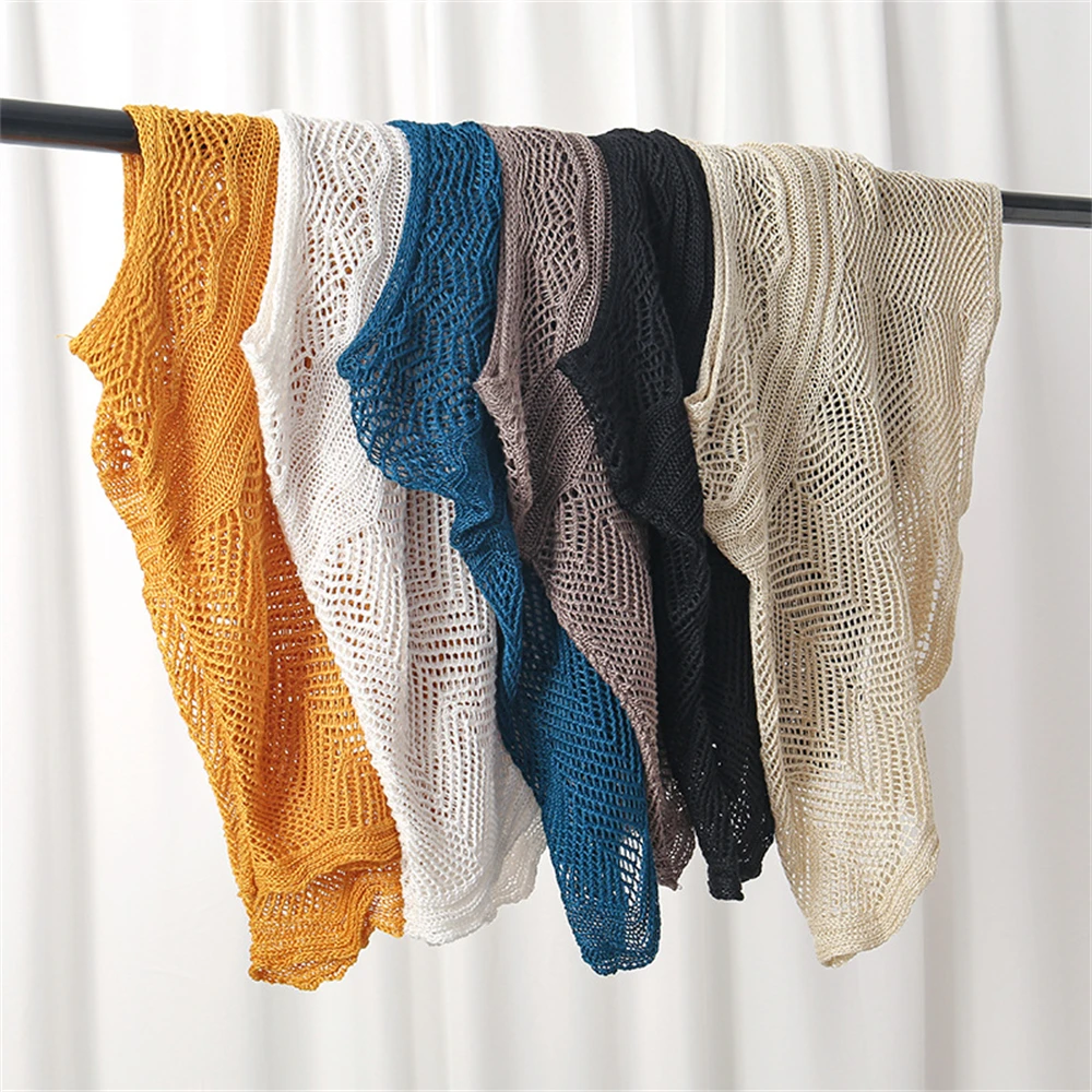 Fashion-Knitting-Cotton-Scarf-Autumn-Hollow-Out-Fake-Collar-Shawls-for ...