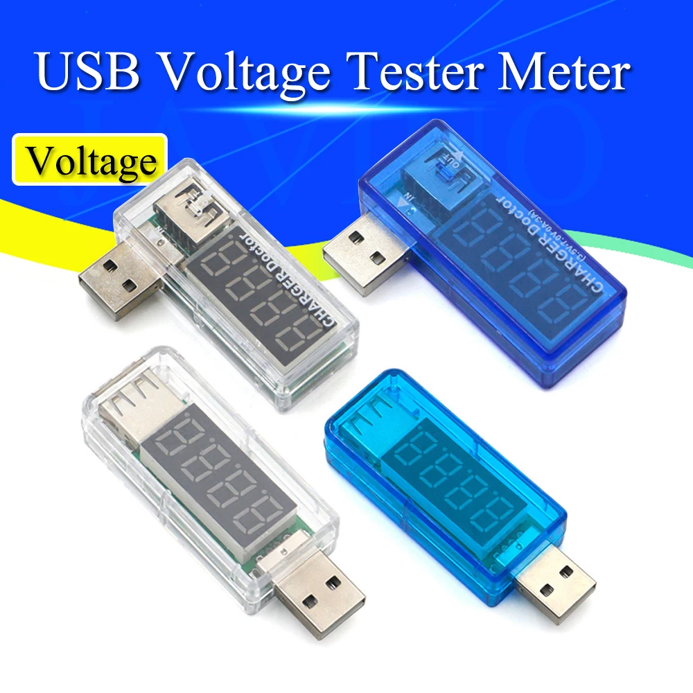 Digital USB Mobile Power charging current voltage Tester Meter Mini USB ...