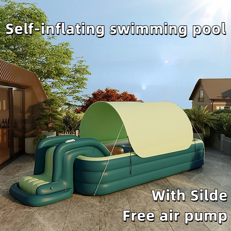 3M-Self-inflating-Swimming-Pool-with-Slide-Water-Fmaily-Pool-Supply ...