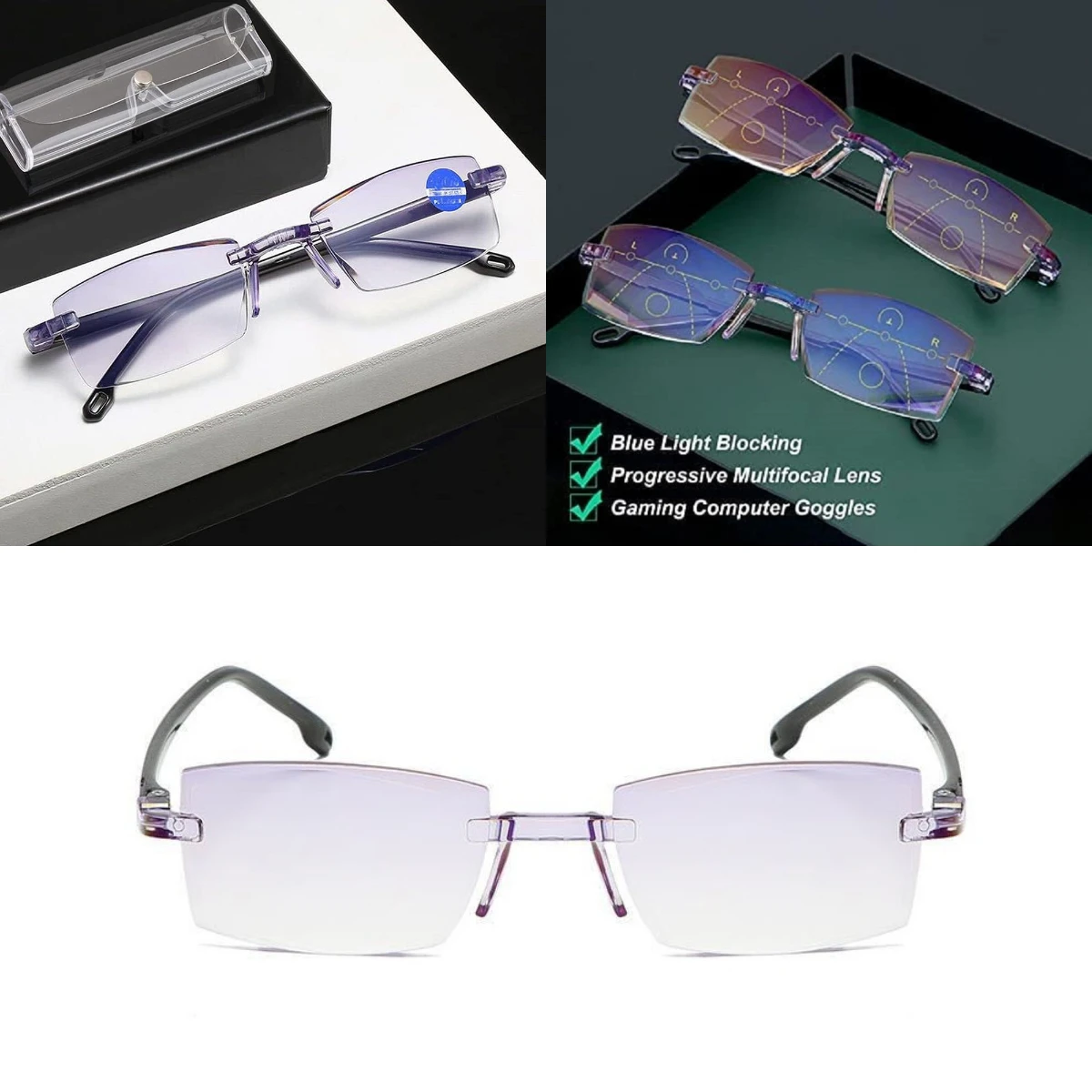 Men's Reading Glasses Smart Glasses With Automatic Adjustment Lens ...