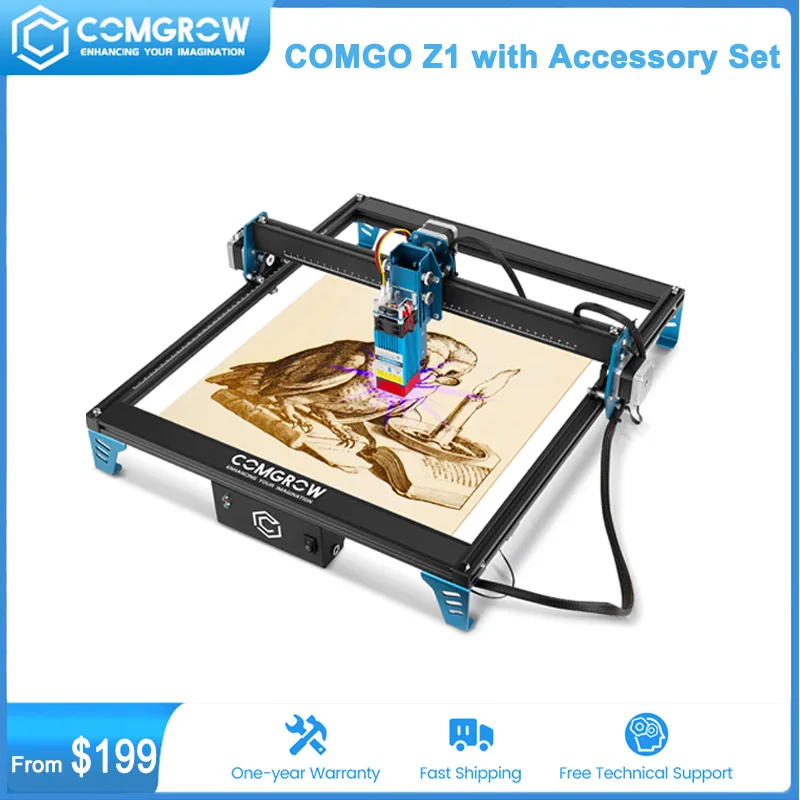 COMGROW-5-10W-CNC-Laser-Engraver-Kit-High-precision-FAC-Laser-Engraving ...