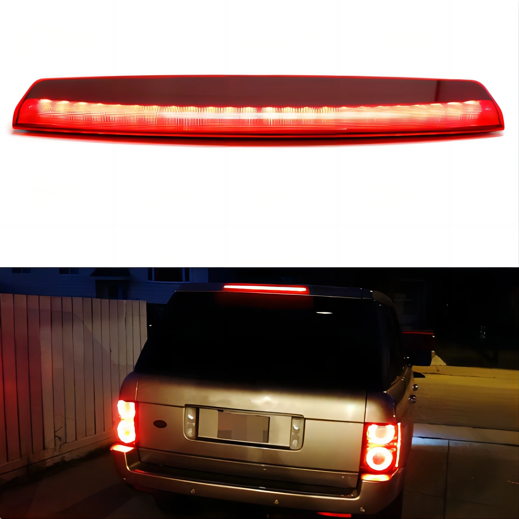 Car 12V LED Third 3rd Brake Tail Light Rear High Mount Stop Lamp ...