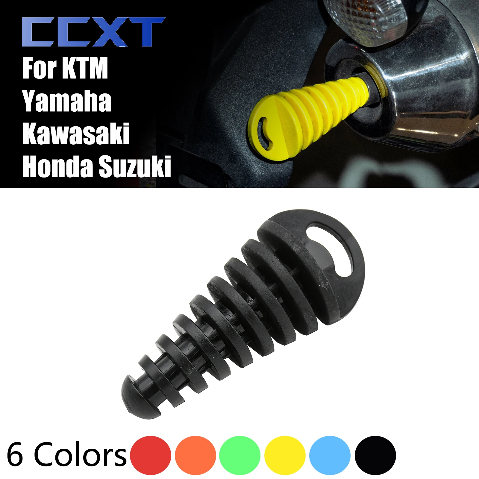 Motorcycle Exhaust Pipe Muffler Rubber Exhaust Plug For Honda Yamaha ...