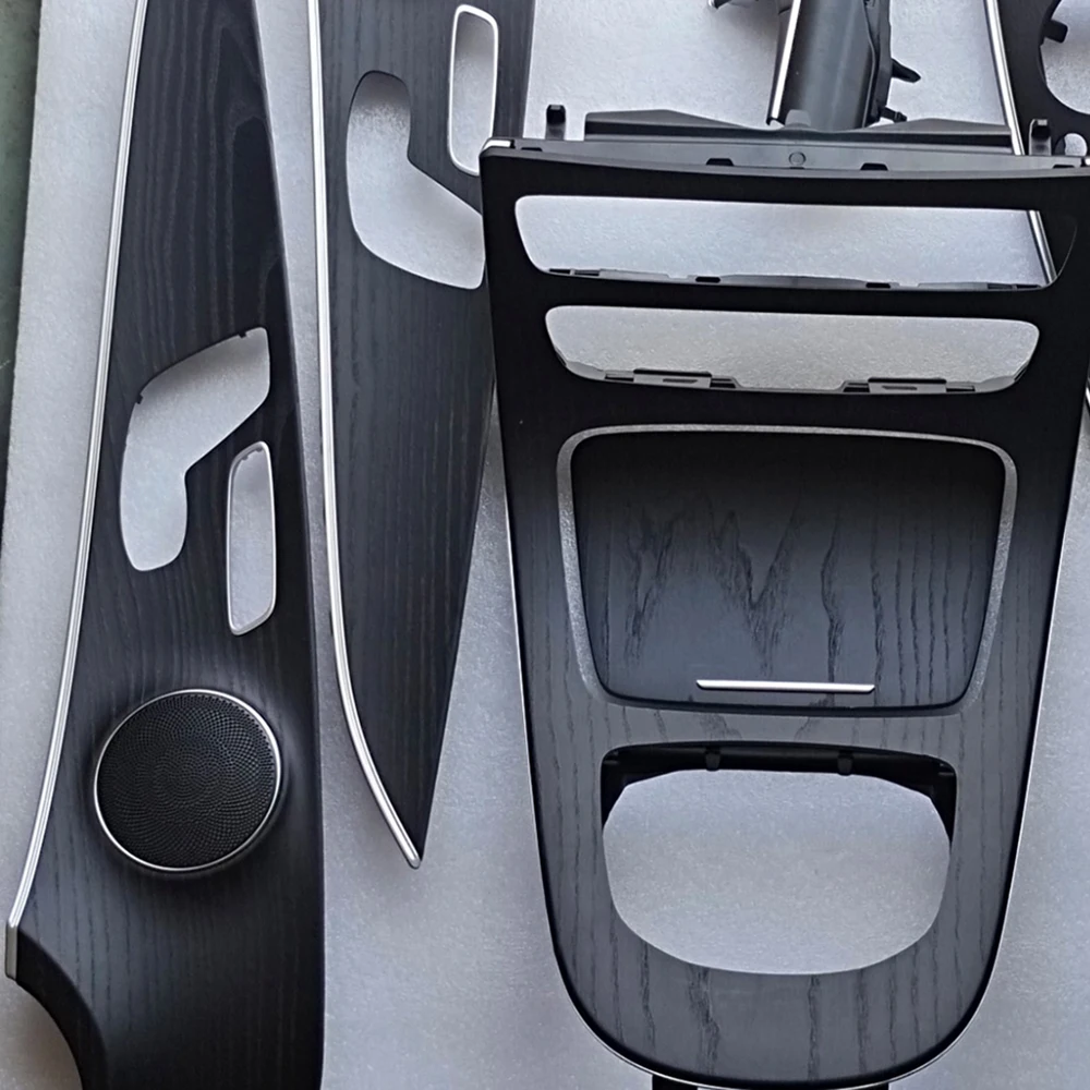 For-Mercedes-Benz-E-Class-W213-E300-E200-Black-Ash-Wood-Center-Control ...