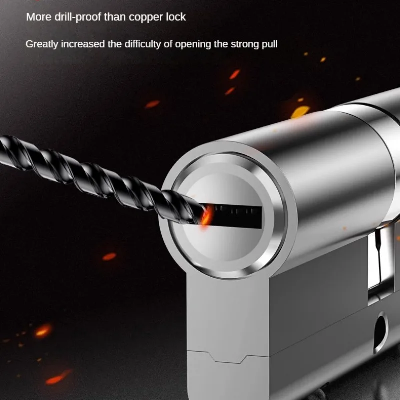 100MM-45mm-55mm-Lock-cylinder-household-Anti-theft-Door-lock-Preventing ...