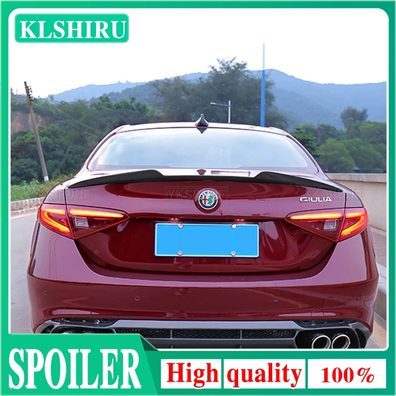 Carbon Fiber / Frp Car Rear Spoiler Wing Trunk Lip For Alfa Romeo ...