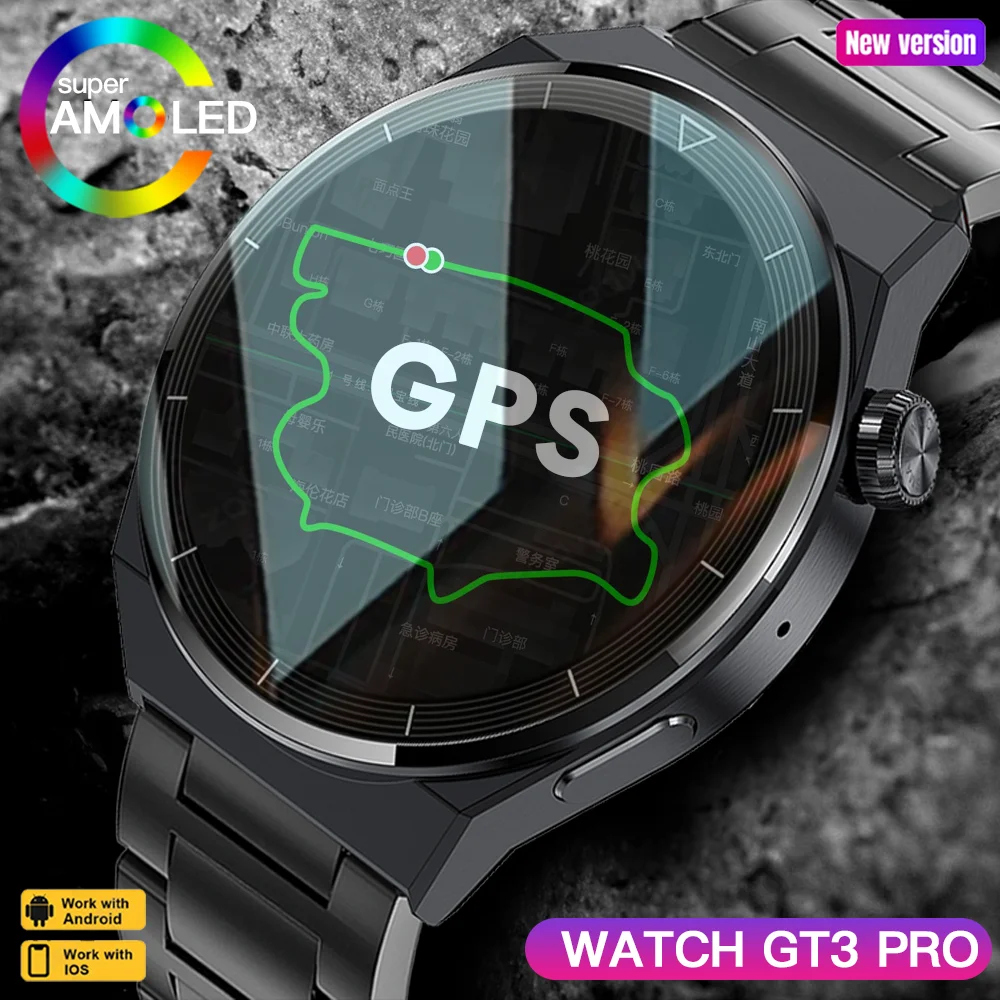 GT3-Pro-Smartwatch-Imperme-vel-para-Homens-Rel-gios-Inteligentes ...