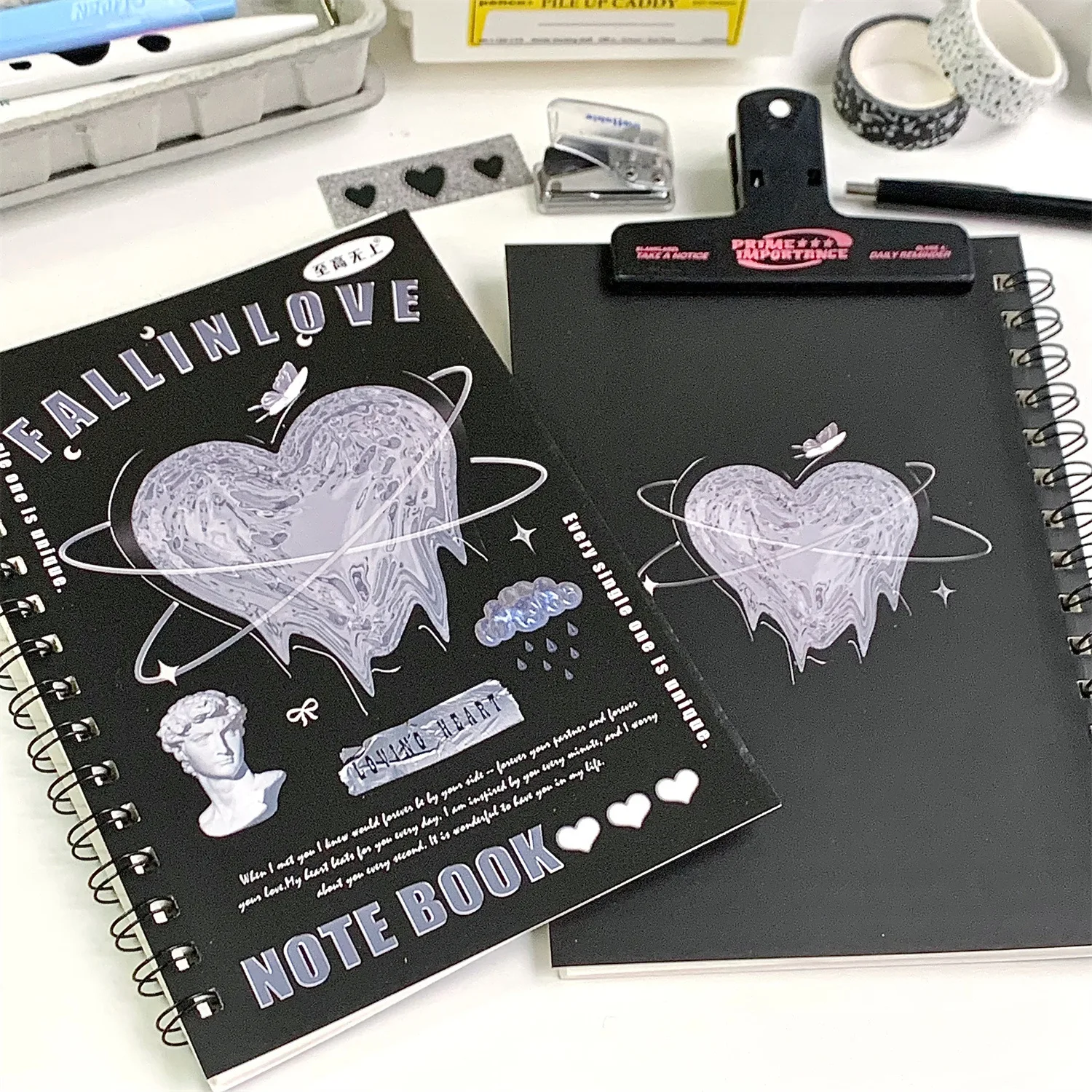 Ins-Lovely-Sweetheart-Pink-Purple-Coil-Notebook-A5-Horizontal-Line ...