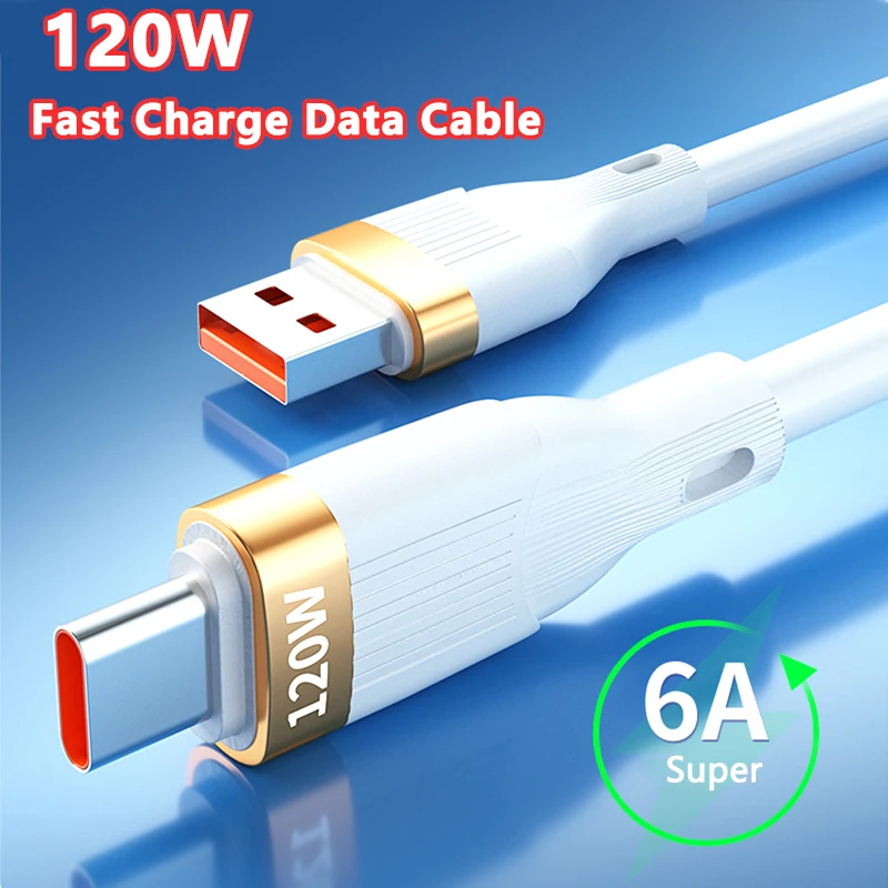 120W-6A-Extra-Thick-USB-Type-C-Fast-Charging-Usb-Cable-For-Samsung ...