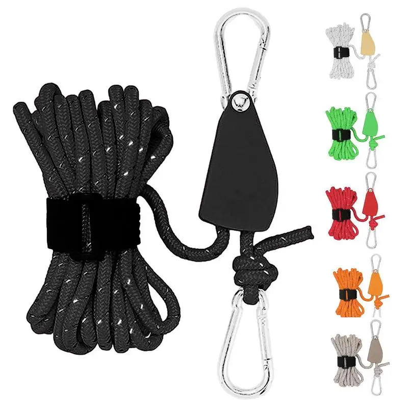 Camping-Rope-Cord-Adjustable-Waterproof-Tent-Reflective-Cord-With ...
