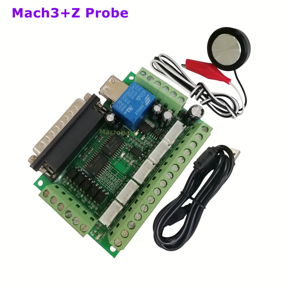 Mach3 USB Controller Breakout Board 5 Sumbu CNC Router Mach 3 Antarmuka ...