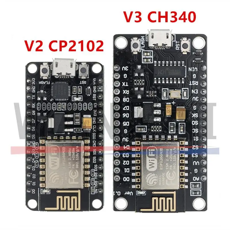 Wireless-Module-CH340-CP2102-CH9102X-NodeMcu-V3-V2-Lua-WIFI-Internet-of ...