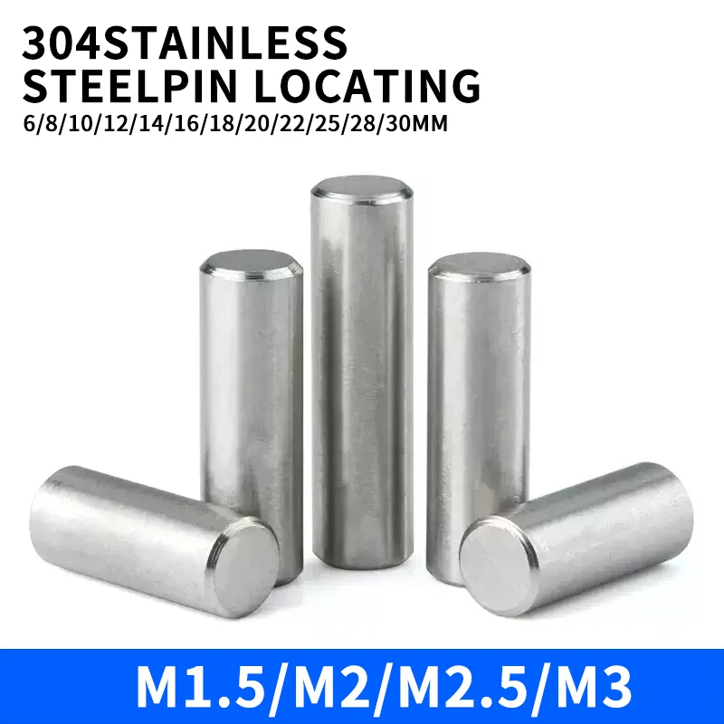 100PCS-304-stainless-steel-straight-pin-locating-pin-fixed-pin-shaft ...