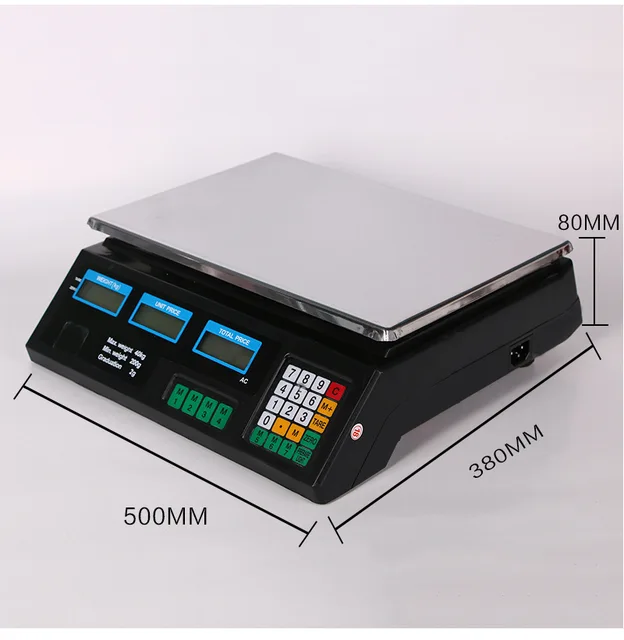 40KG Electronic Price Computing Scale Commercial Price Scale Digital ...