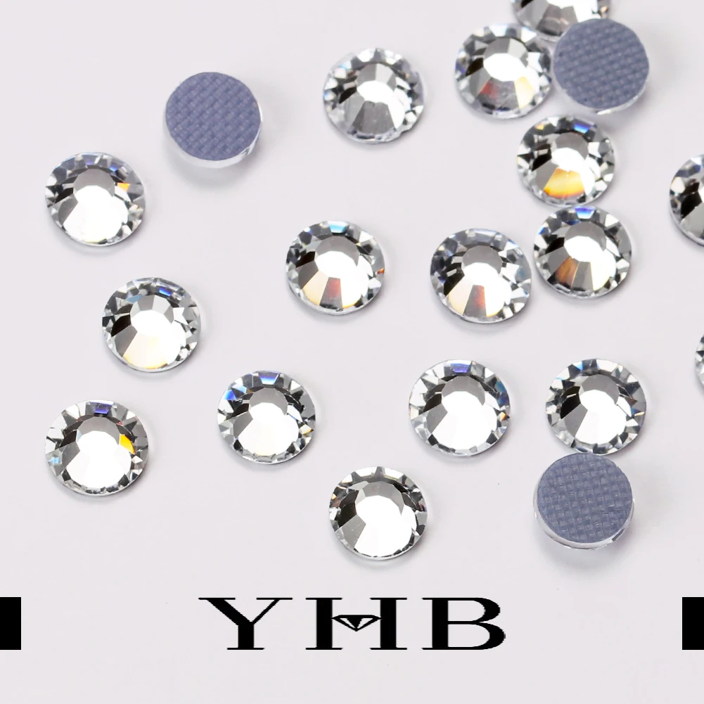 YHB-High-Quality-White-Silk-Mocca-Flatback-Hotfix-Rhinestones-For-Shoes ...