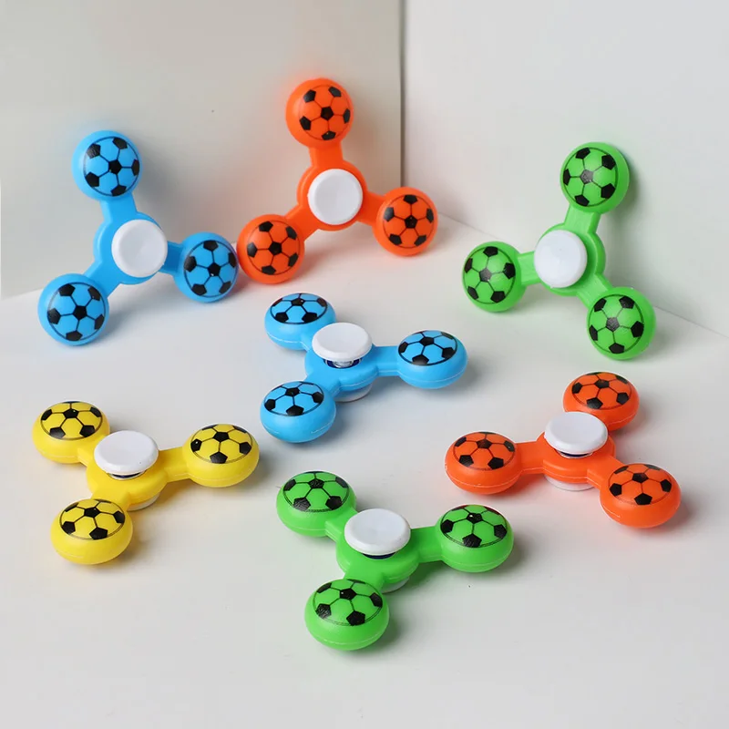 10Pcs Soccer Finger Spinner Gyro Toys for Kids Football Birthday Party ...