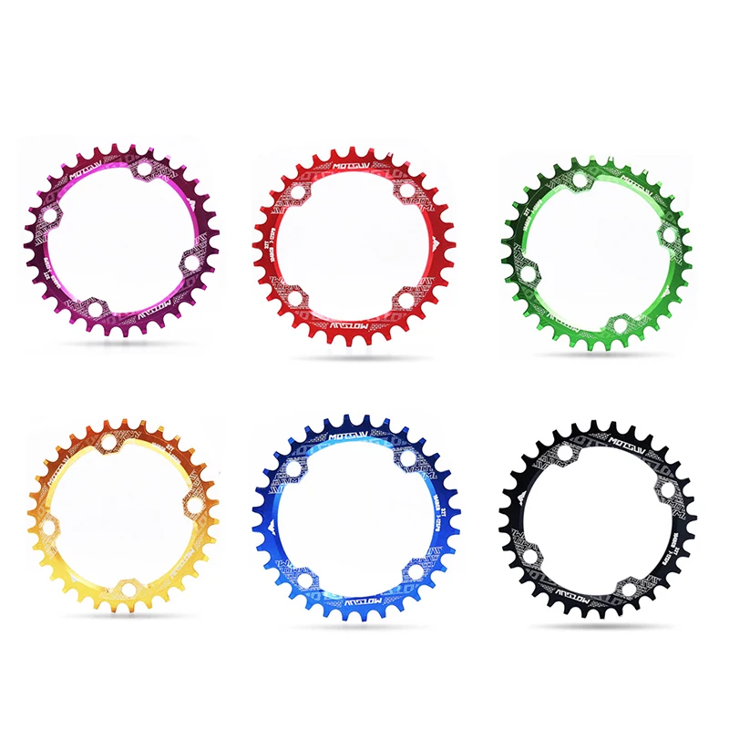 MTB Bicycle Round Shape Narrow Wide Chainwheel 32T/34T/36T/38T 104BCD ...
