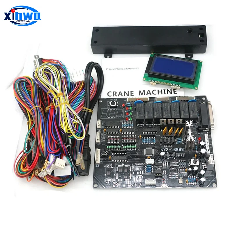 Nyz1688-Black-Game-Board-Lcd-Sensor-Wires-Claw-Prize-Game-Arcade-Toy ...