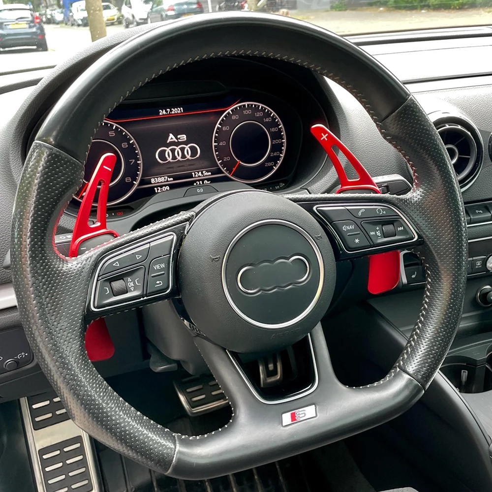 Choice Red Steering Wheel Shift Paddle Shifter For Audi A3 / S3 ...
