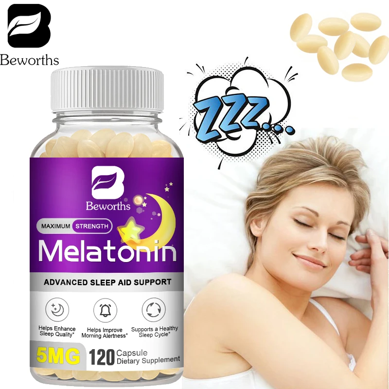 BEWORTHS Melatonin 5mg Vitamin B6 Anti Stress Tools Sleeping Pills ...