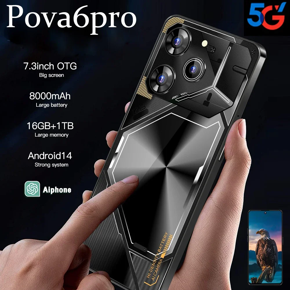Tel-fonos-m-viles-Pova-6-Pro-Smartphone-4G-5G-Original-7-3-pantalla-HD ...