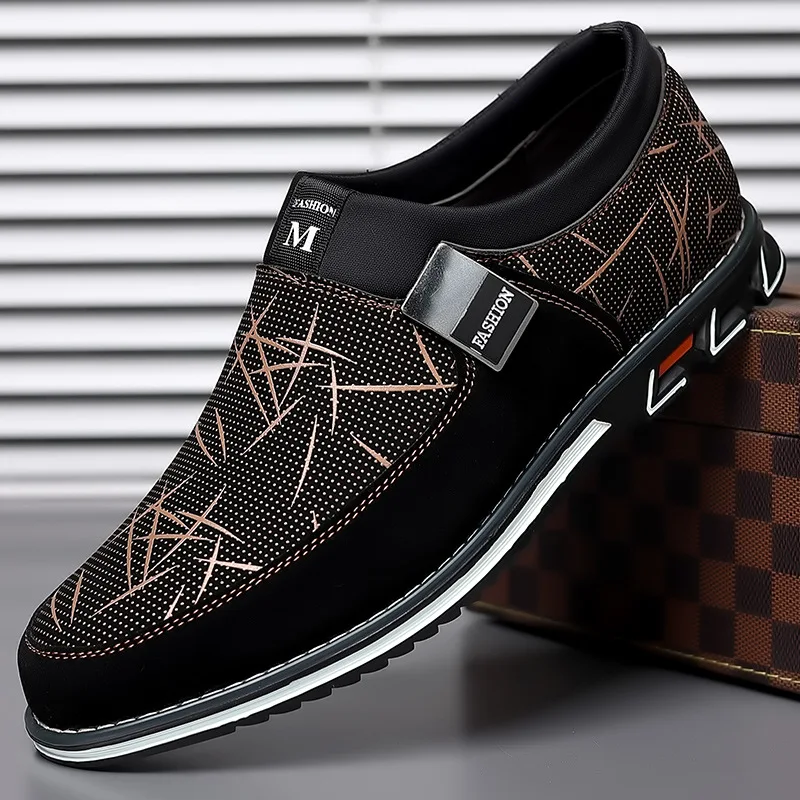 Men-Casual-Leather-Shoes-Printing-Leather-Stitching-Wear-Resistant-Anti ...