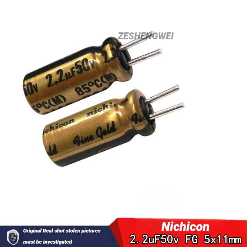 20PCS-100PCS 50V 2.2UF Brand New original nichicon fine gold 2.2uf 50V ...
