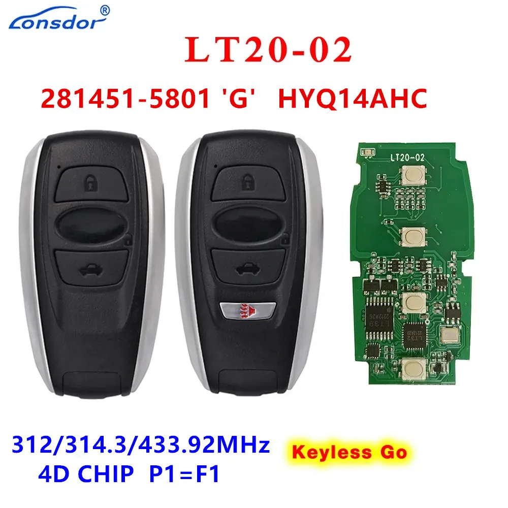 KEYECU-Replacement-Keyless-Smart-Key-312-314-3-434-MHz-281451-5801-For ...
