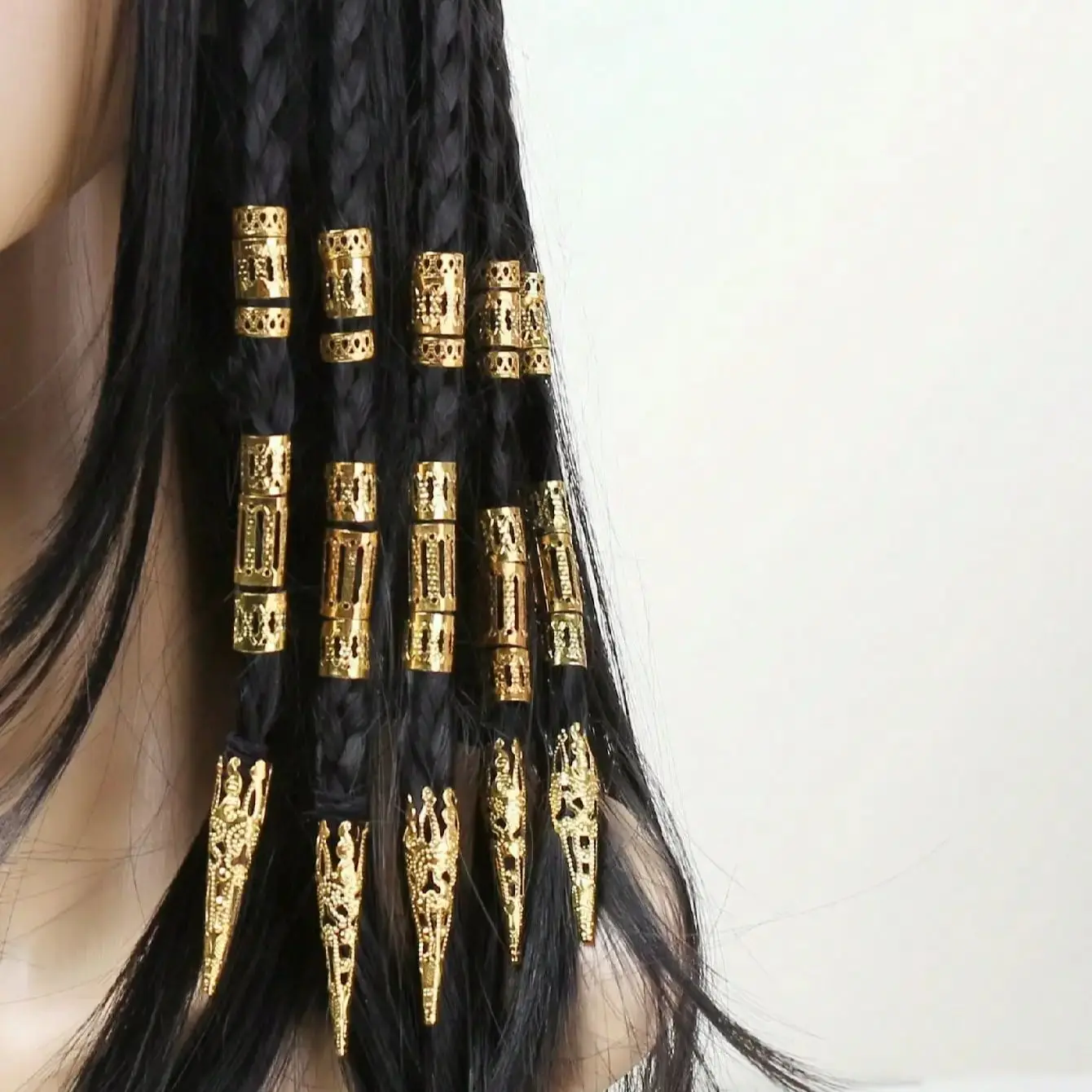 50pcs-Personalized-Combination-Dreadlocks-Beads-Hair-Braid-Rings-Clips ...