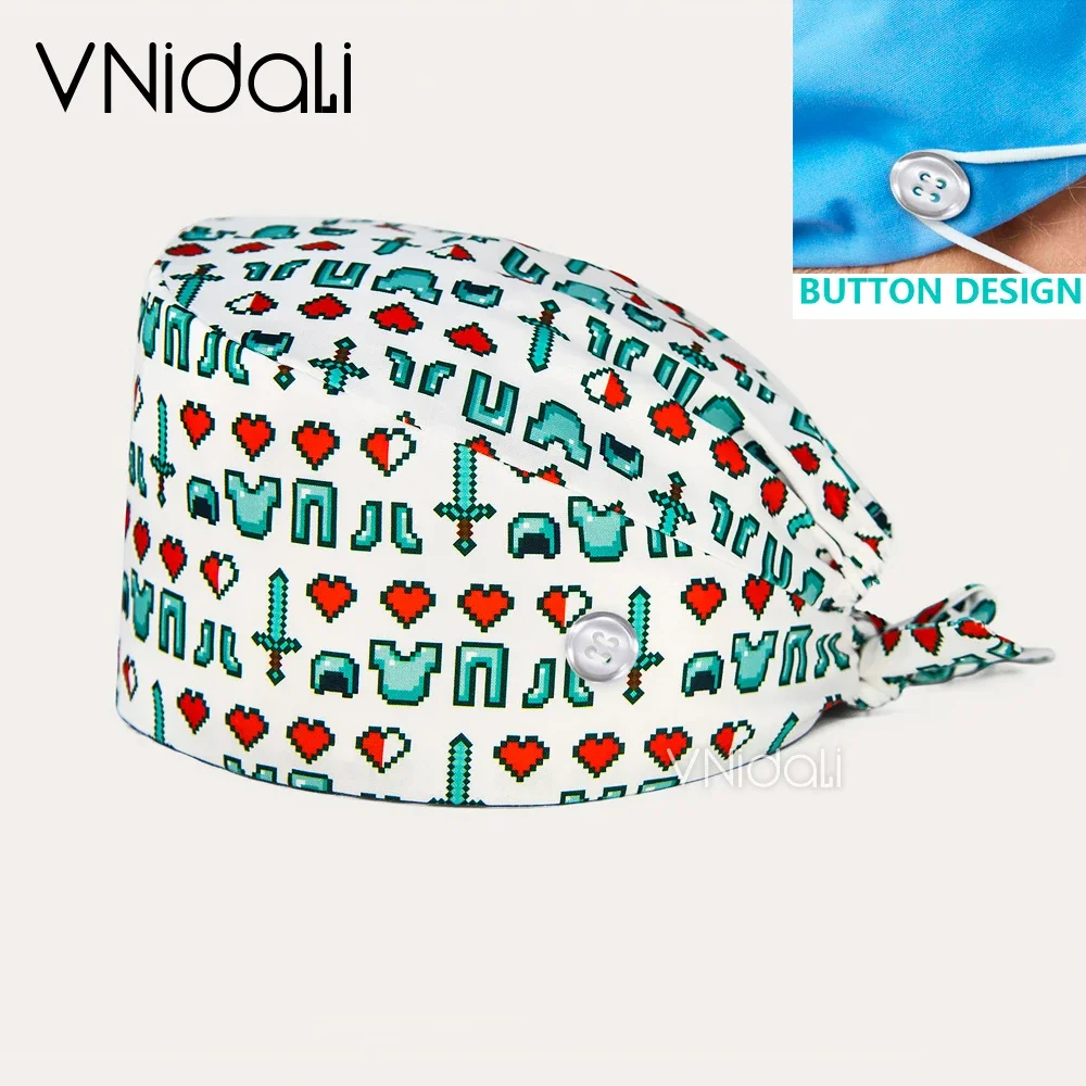 Unisex-operating-room-cap-With-sweat-towel-surgical-cap-Women-s-nursing ...