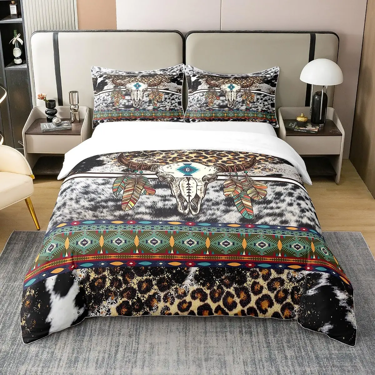 Southwestern-Style-Duvet-Cover-Comforter-Cover-Ethnic-Tribal-Geometry ...