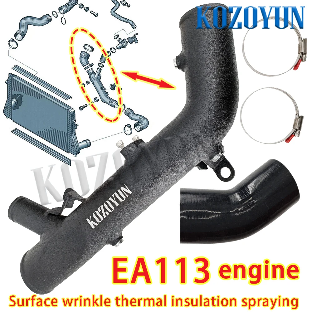 Turbo Throttle Pipe charge pipe discharge pipe For VW R20 Golf R MK6 ...