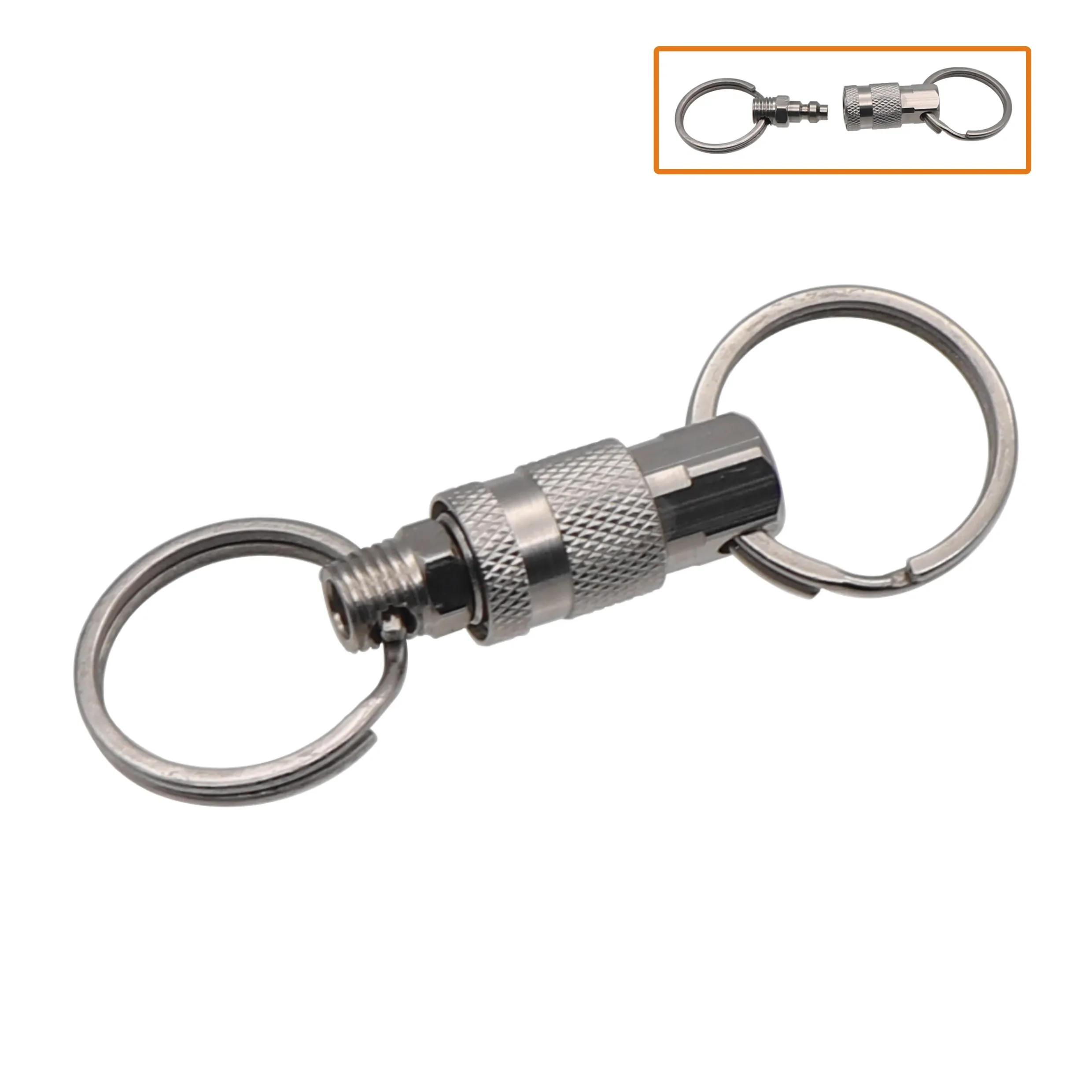 Heavy-Duty-Quick-Release-Pull-Apart-Key-Ring-Brass-Stem-Lock-On-Chuck ...