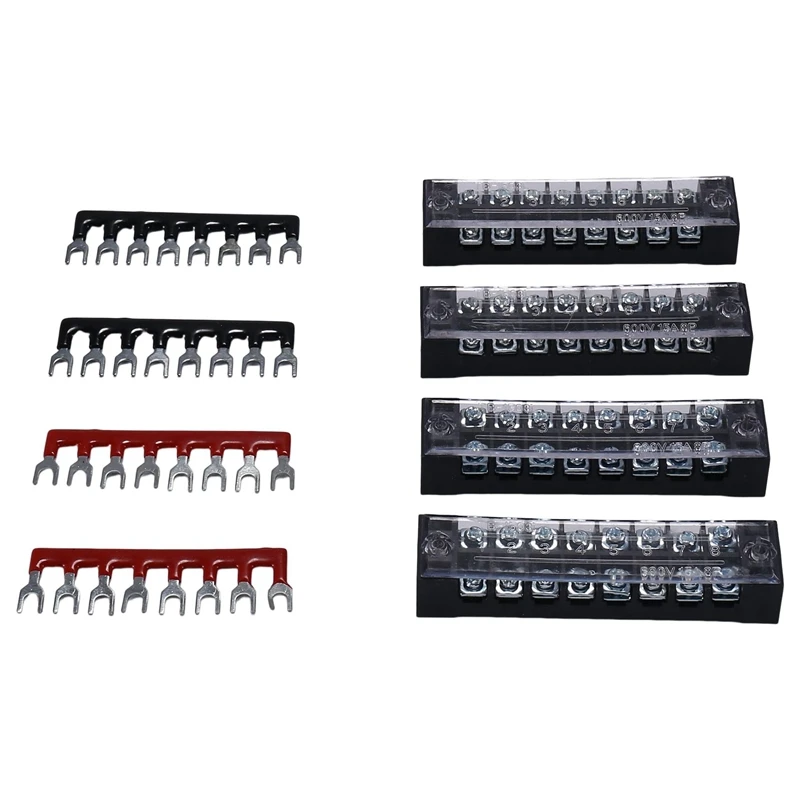 4-Pc-8P-Terminal-Block-4-Pc-8P-Shorting-Bar-TB1505-Flame-Retardant ...