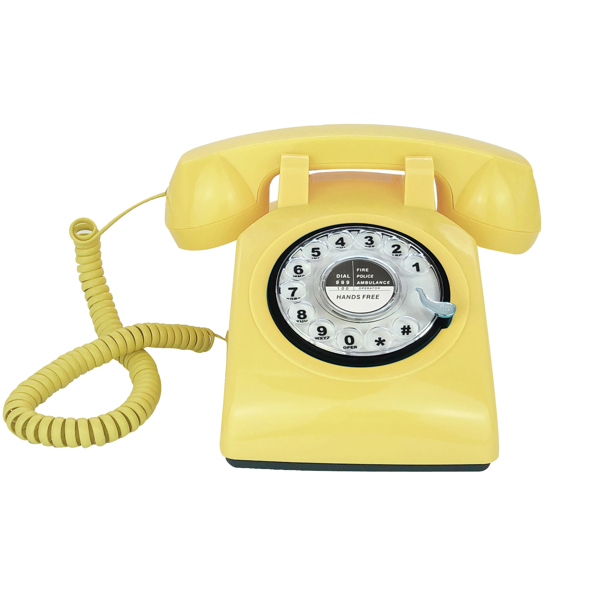 Corded-Retro-Telephone-Classic-Vintage-Rotary-Dial-Landline-Phone-for ...