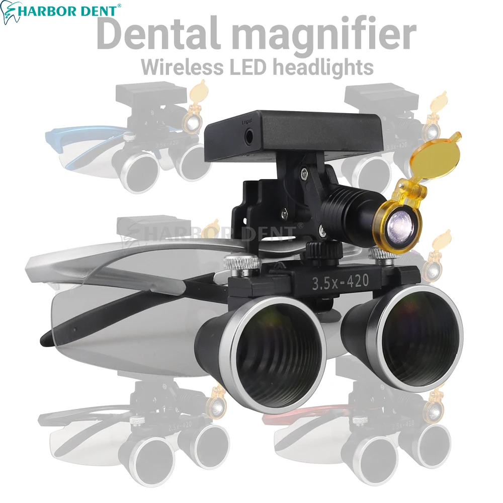 2-5X-3-5X-Dental-Magnifying-Glass-Wireless-LED-Headlamp-Medical ...