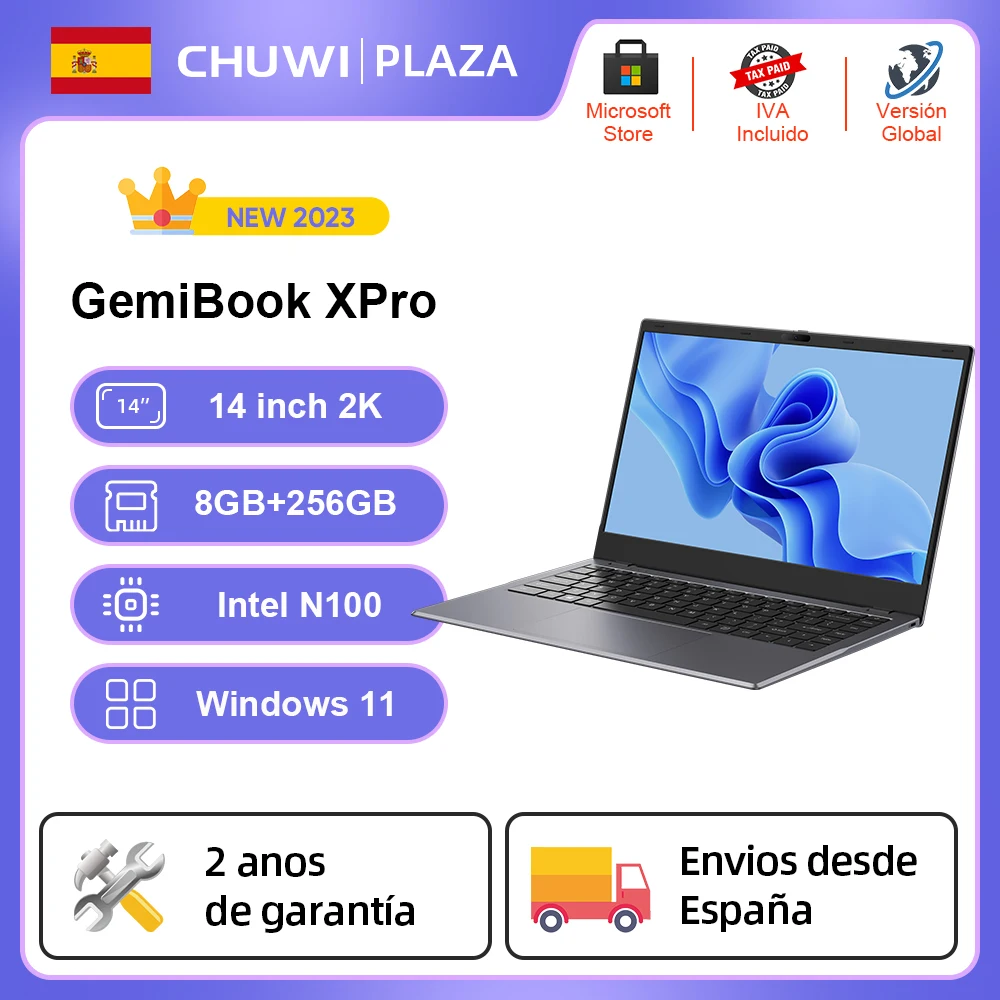 Chuwi – Pc Portable Gemibook Xpro, Écran 14 Pouces Fhd, Processeur ...