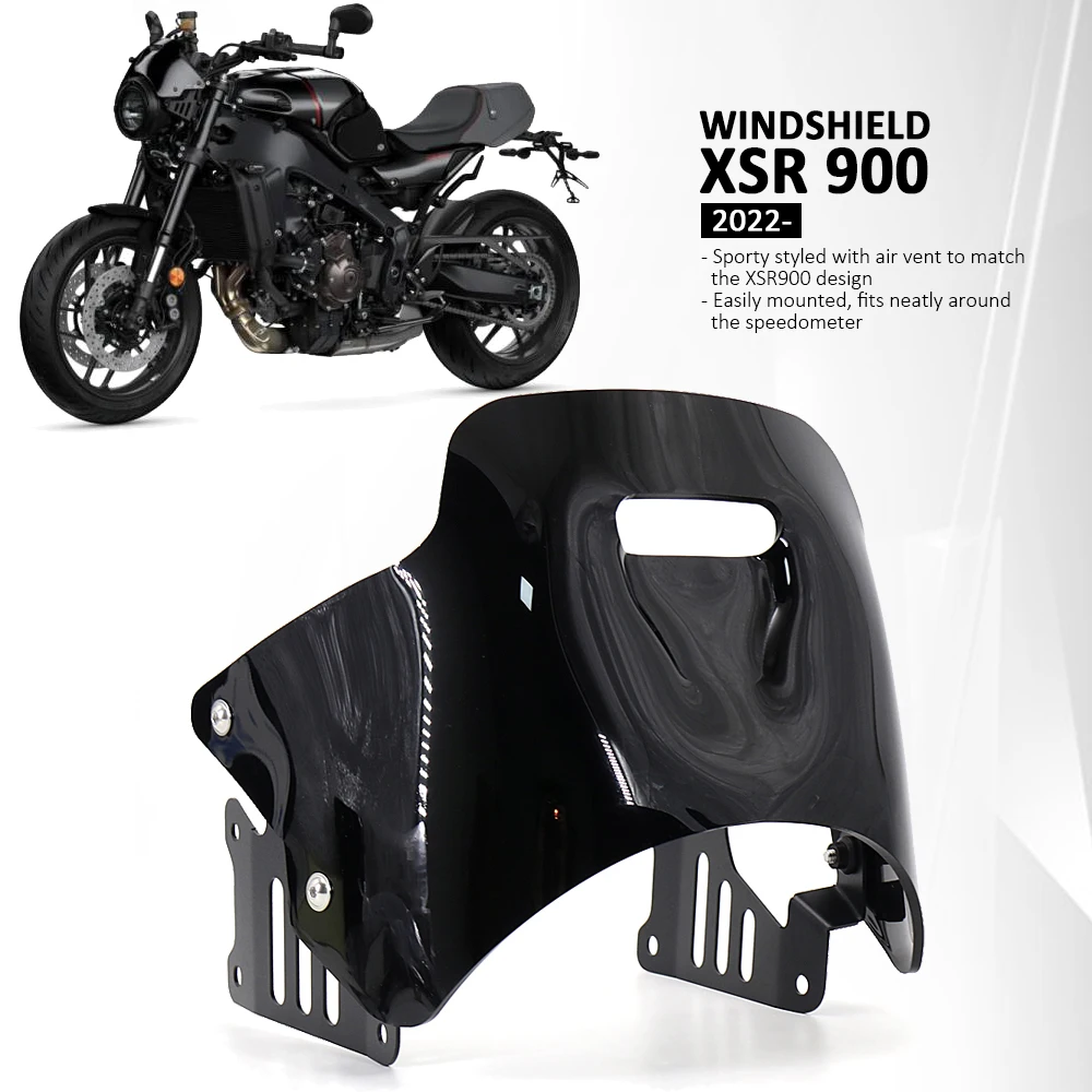Nova motocicleta windscreen windshield defletor de vento ar para yamaha ...