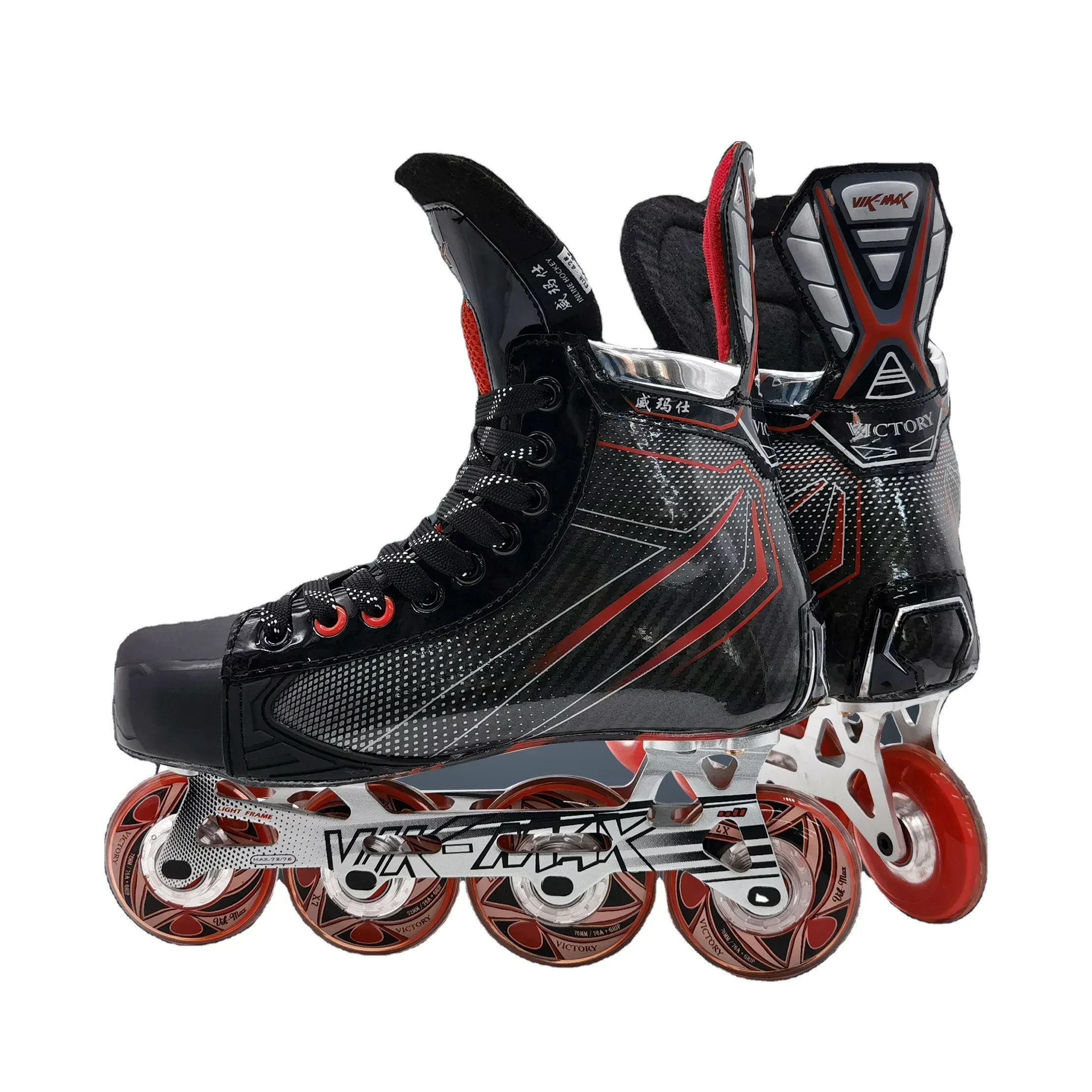 Patins-profissionais-do-couro-do-PVC-sapatas-inline-da-patina-o ...