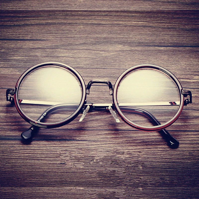 Retro-Round-Frame-Glasses-High-Definition-Clear-Lens-Women-Men-Unisex ...