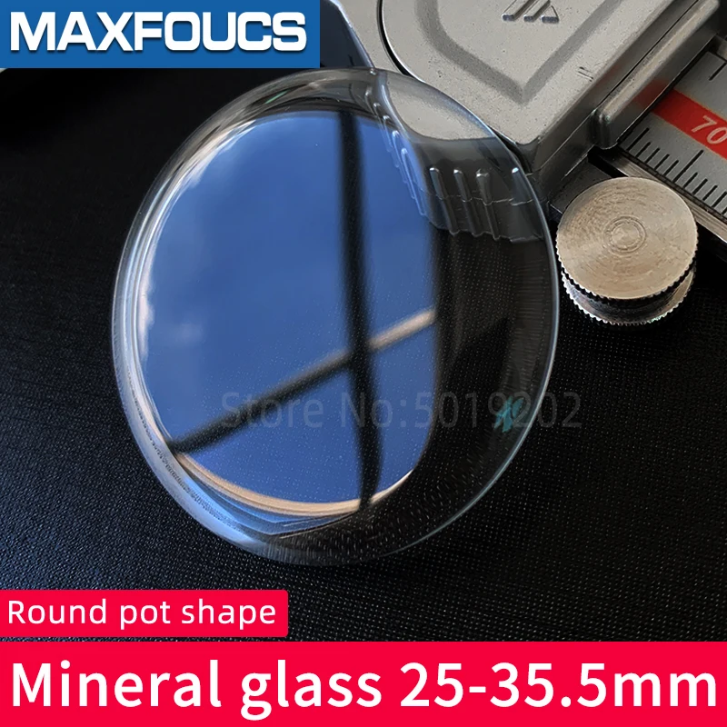 Round-Pot-Shape-25-35-5mm-Dia-Dome-Glass-Watch-Mineral-Crystal-Watch ...