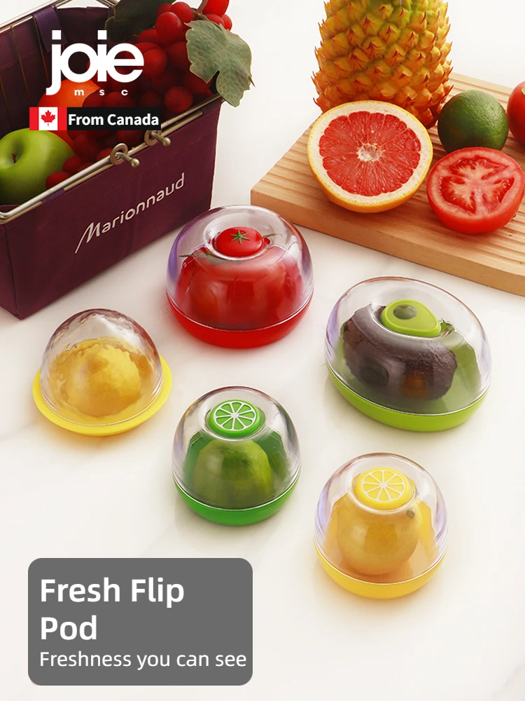 joie-Fresh-Flip-Pod-Fridge-Fruit-Saver-Box-Kitchen-Kids-Cute-Anti ...