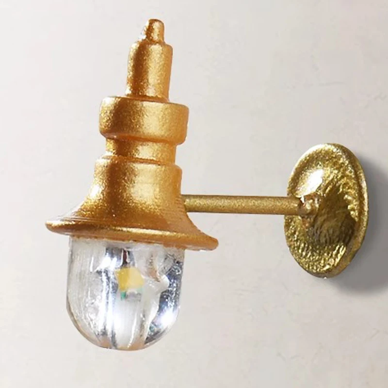 2pcs Simulation Mini Vintage Mini Lanternss Model Miniature Wall Lamp ...